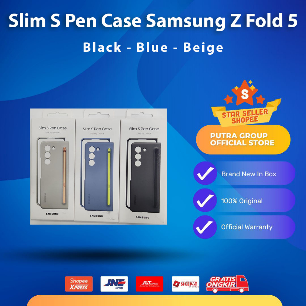 Jual Resmi Samsung Galaxy Z Fold 5 Fold5 Slim S Pen Case Casing
