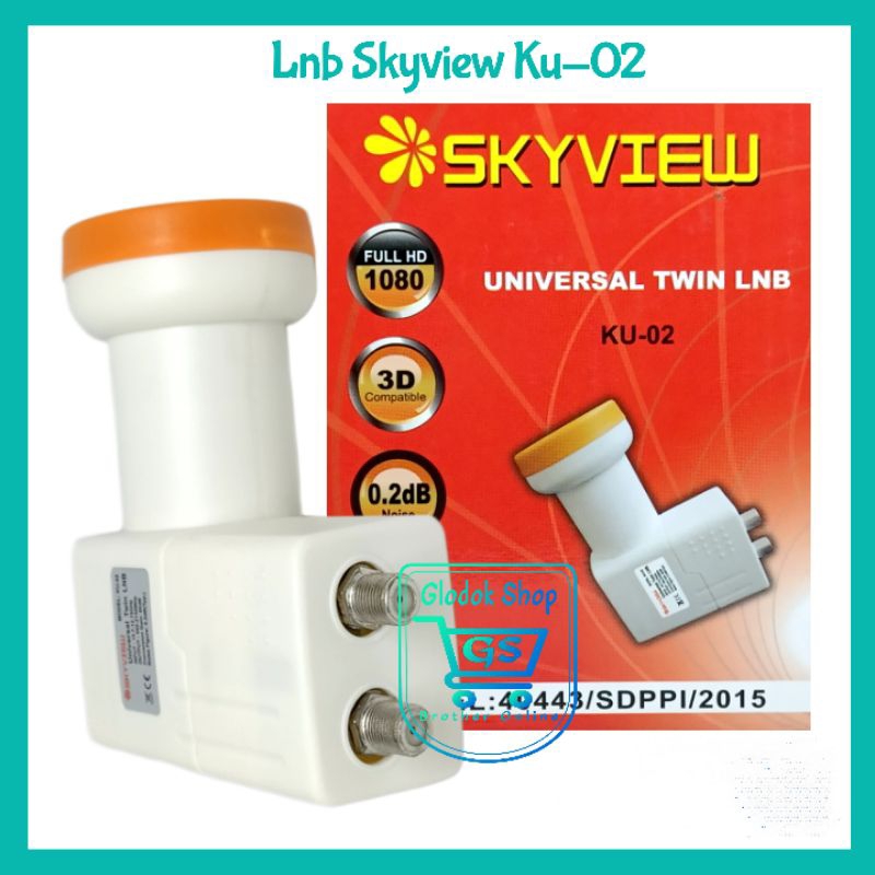 Jual LNB 2 OUTPUT SKYVIEW KU-02 LNB DUAL OUTPUT SKYVIEW KU02 LNB KUBAND 2 OUTPUT LNB KUBAND DUAL ...