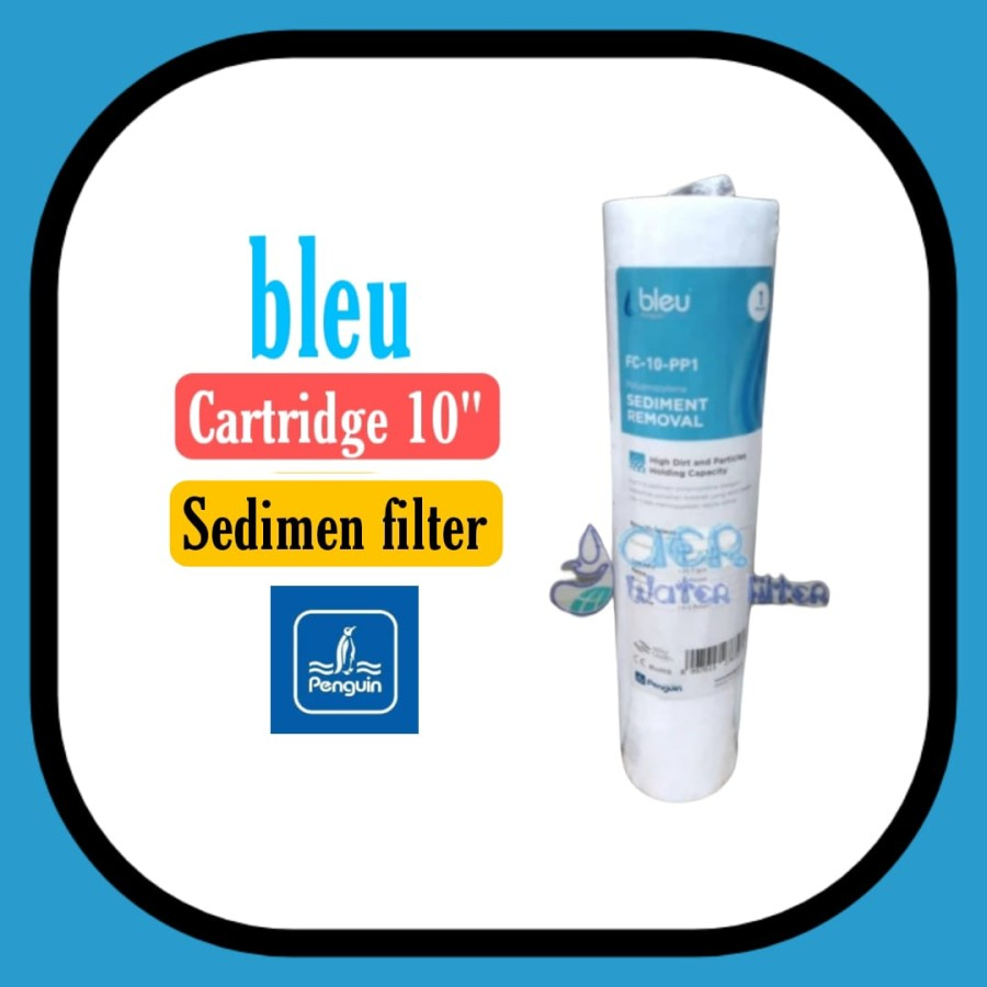Jual ISI SEDIMENT FILTER 5 MICRON PENGUIN Cartridge FC10PP / Filter ...