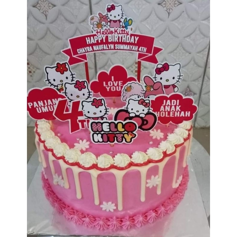 Jual Topper Kue Custom Bebas Desain Bisa Pake Foto Free Nama Dan Ucapan ...