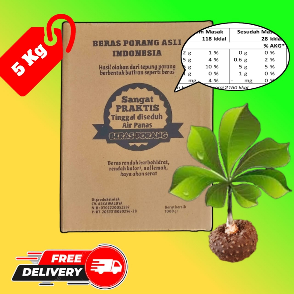 Jual BERAS PORANG MURAH CURAH 5 KG | Shopee Indonesia