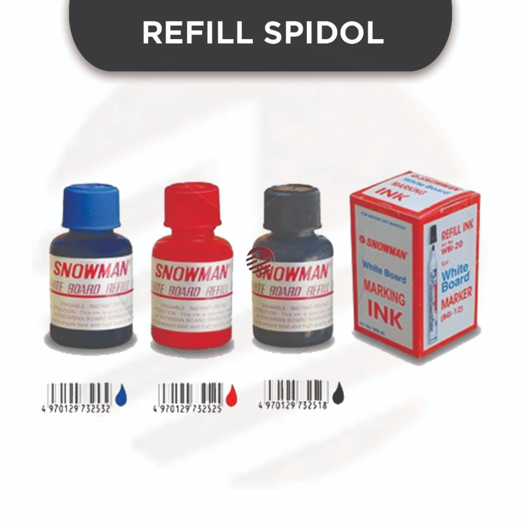 Jual Tinta Refill Spidol - SNOWMAN | Shopee Indonesia