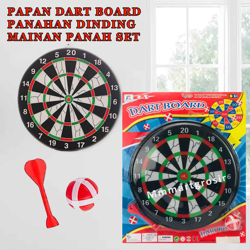 Jual Papan Dart Board / Panahan Dinding / Mainan Panah / 1Set | Shopee ...