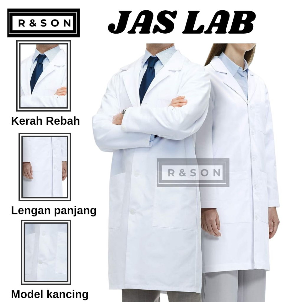 Jual JAS LAB/JAS LABORATORIUM/JAS LAB LENGAN PANJANG/BAJU LABORATORIUM ...
