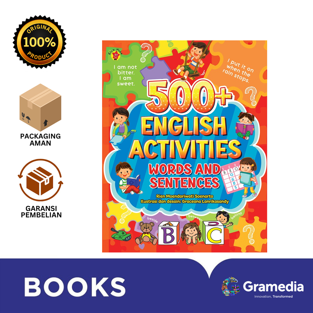 Jual Gramedia Bali - 500+ ENGLISH ACTIVITIES: WORDS AND SENTENCES ...
