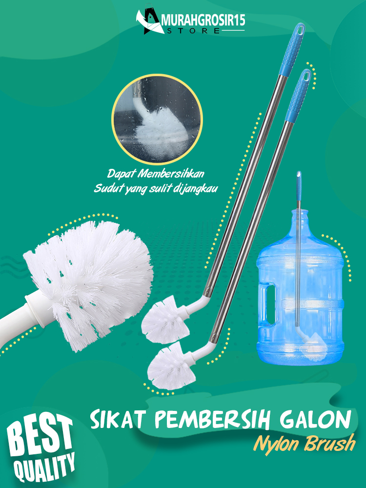 Jual Sikat Pembersih Galon Isi Ulang Tongkat Pembersih Manual Galon 360 ...