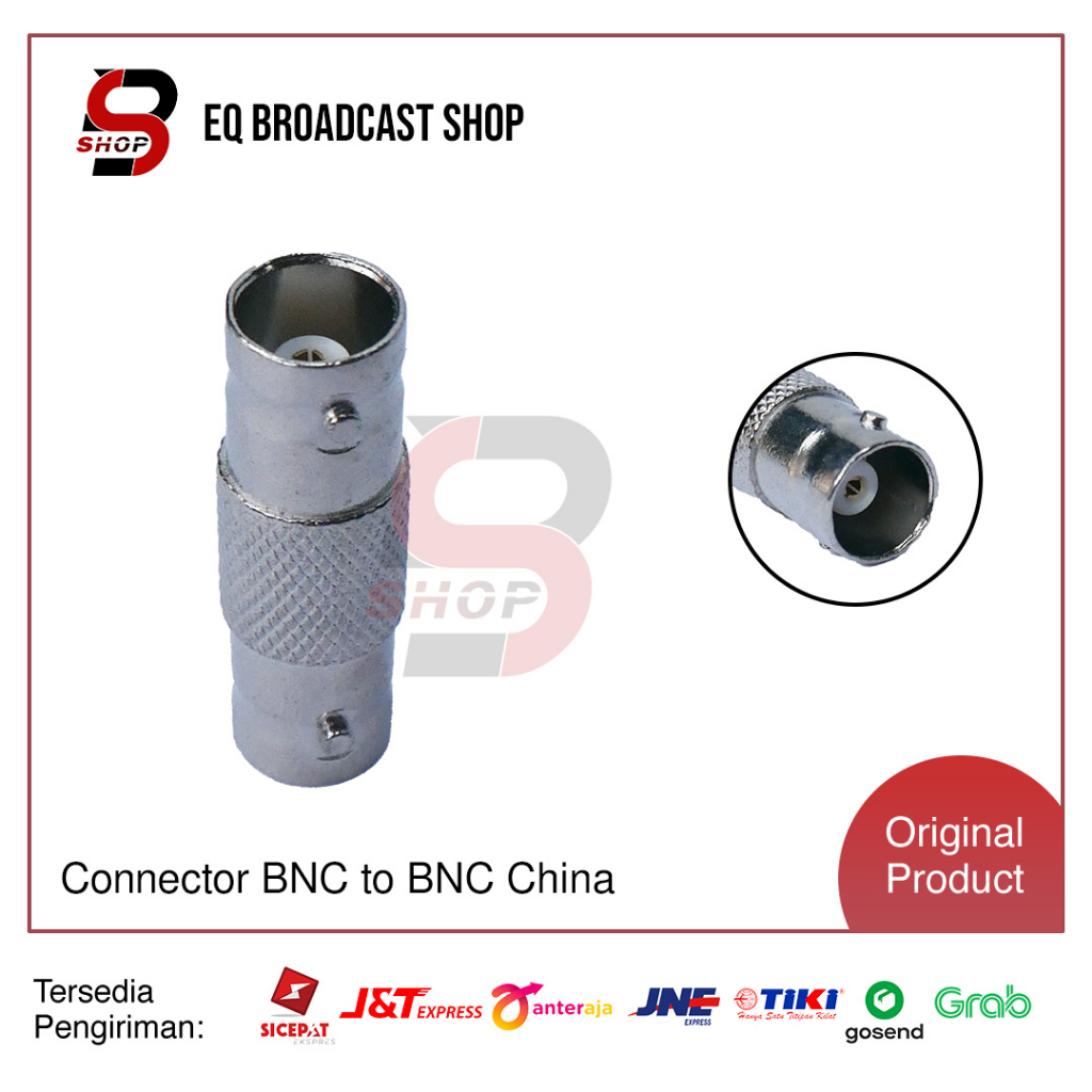 Jual Connector BNC to BNC China / Konektor BNC / Jack Sambungan BNC / Penyambung BNC Female ...