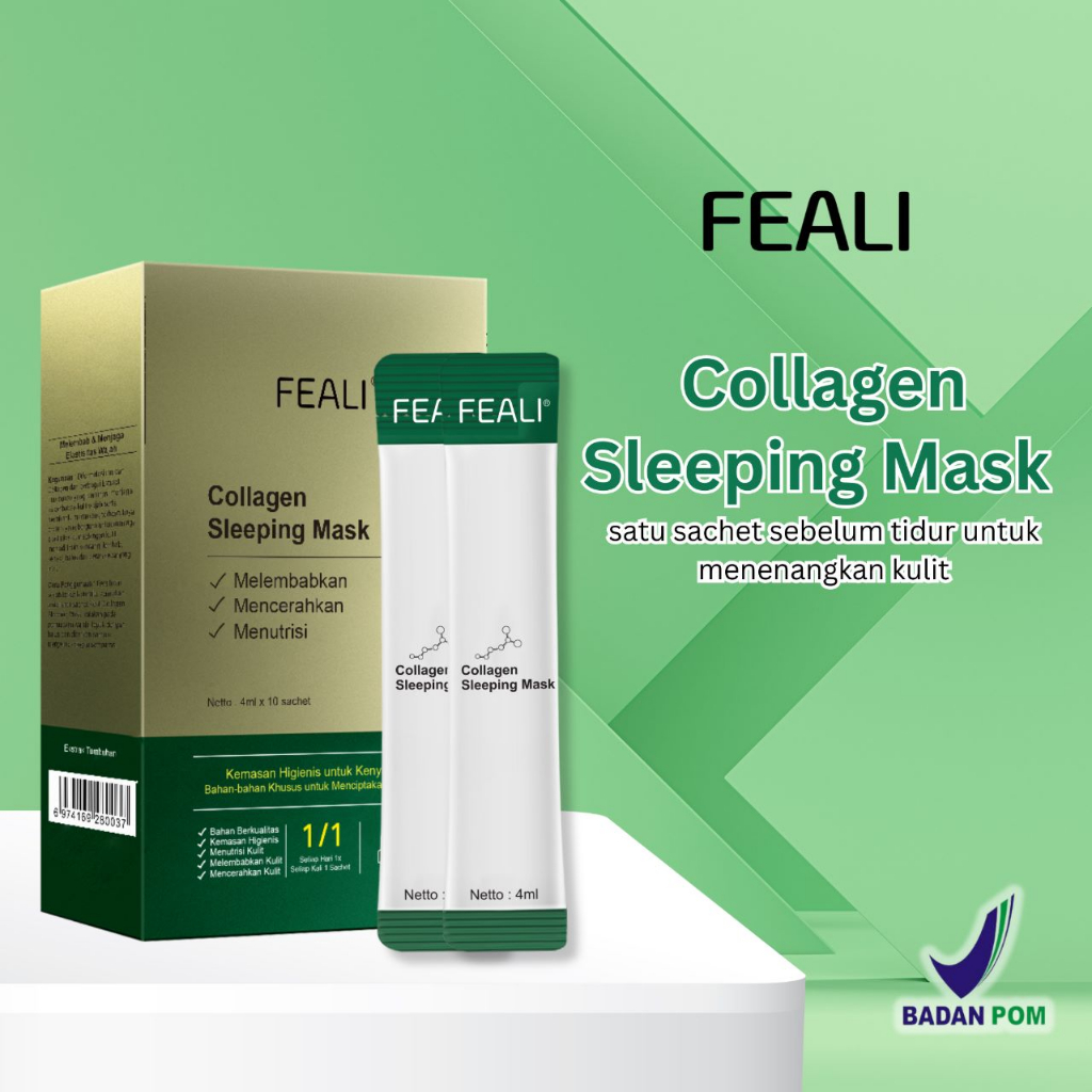 Jual [BPOM] FEALI Collagen Sleeping Mask Untuk Melembabkan Menghaluskan ...