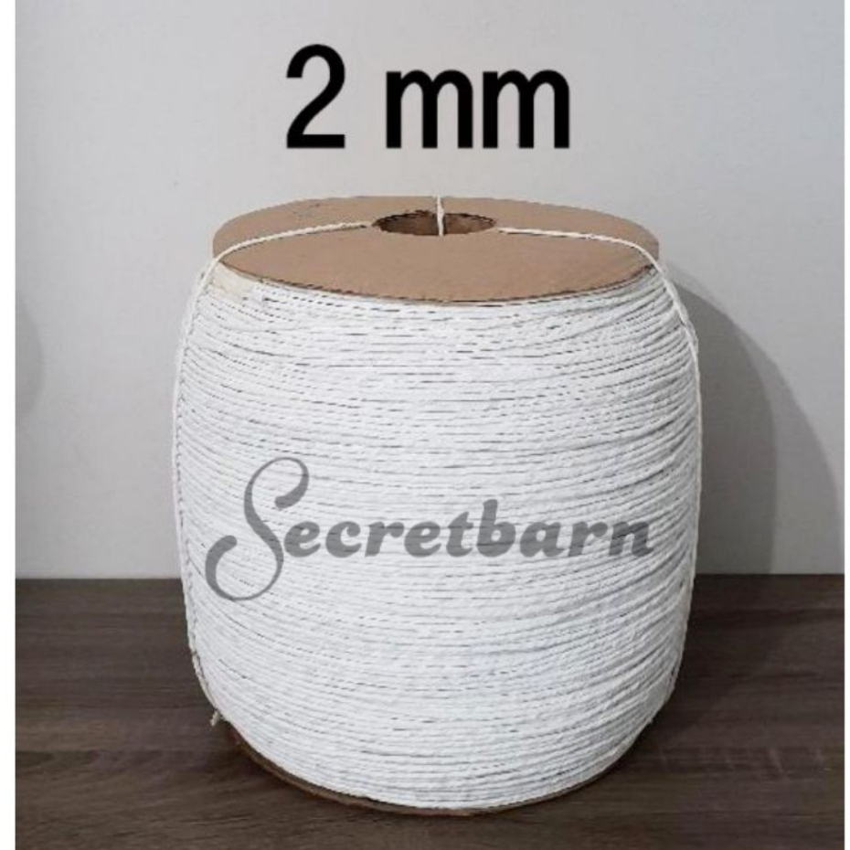 Jual tali kertas 2mm putih samson kraft untuk industri paperbag ...