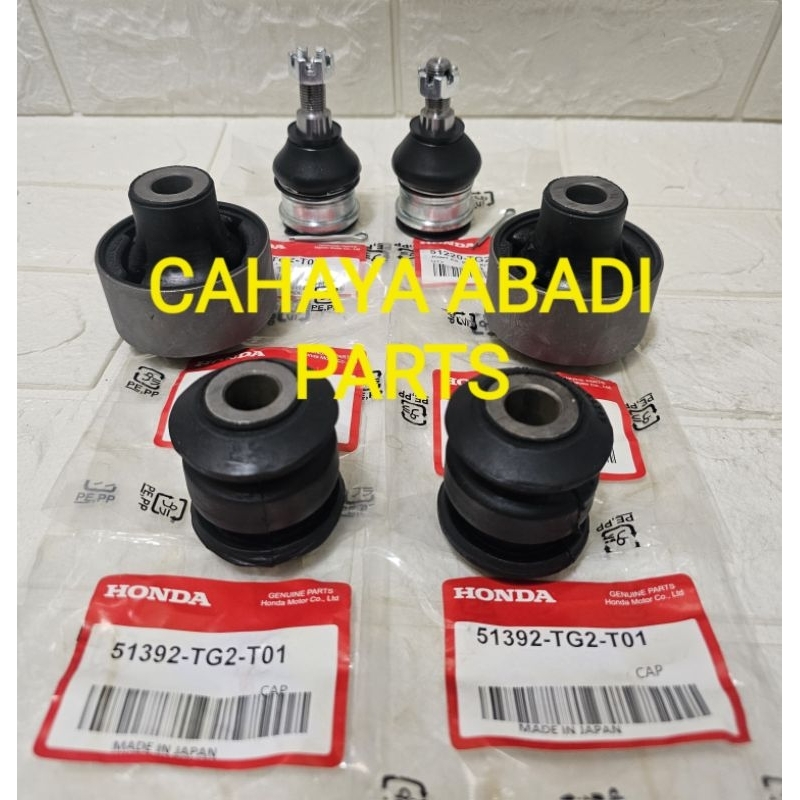 Jual Bushing lower arm besar kecil + ball joint mobilio brio brv 6 pcs ...