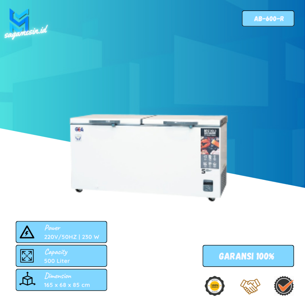 Jual Chest Freezer GEA AB-600-R | AB-750-R Chest Freezer 2 Pintu GEA ...