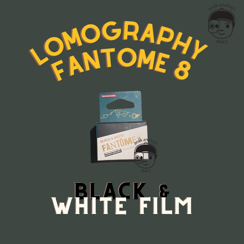 Jual Lomography Roll Film 35mm Fantome Kino ISO 8 Black&White Negative ...