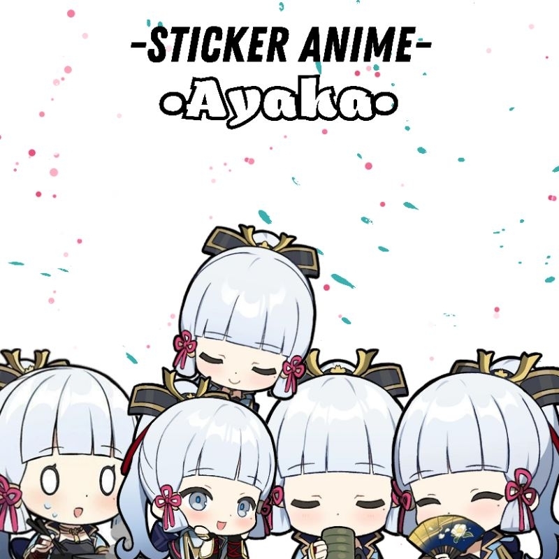 Jual Sticker Anime Ayaka Chibi Genshin Impacto Waterproof | Shopee ...