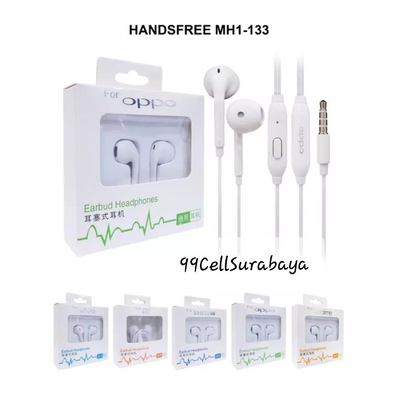 Jual HF | Headset | Handsfree | Earphone Branded B10 / MH133 Audio Stereo Bass | Shopee Indonesia