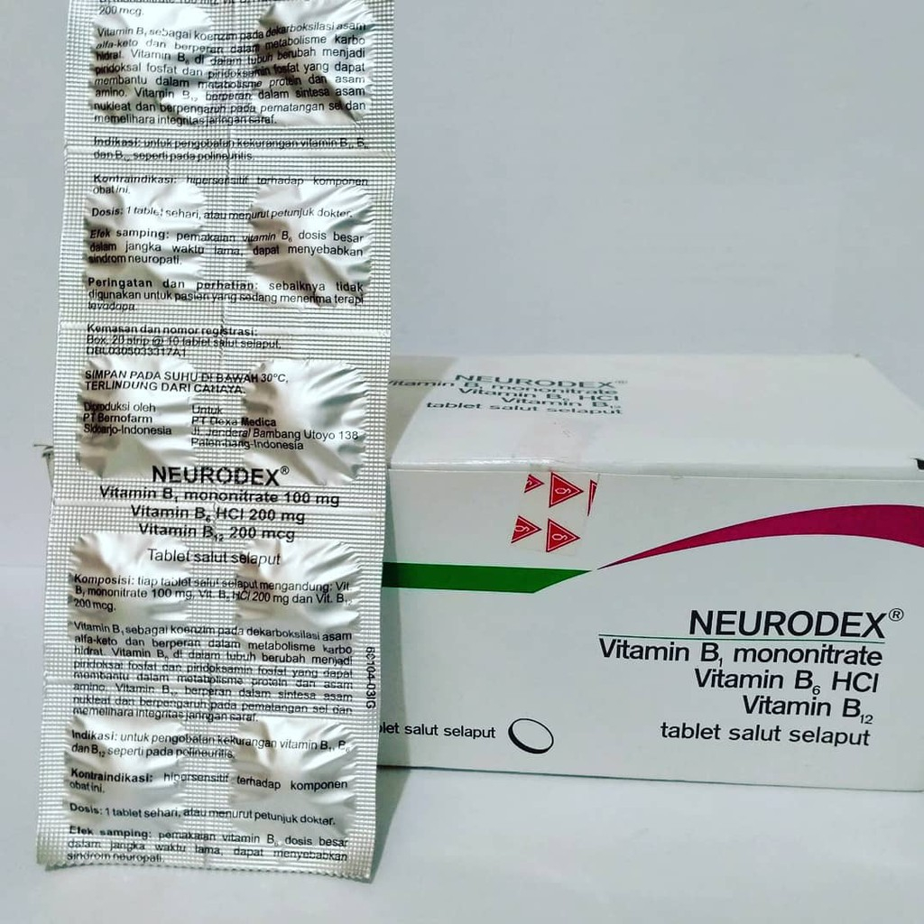 Jual Neurodex Strip isi 10 tab - Vitamin Saraf & Capek - Capek | Shopee ...