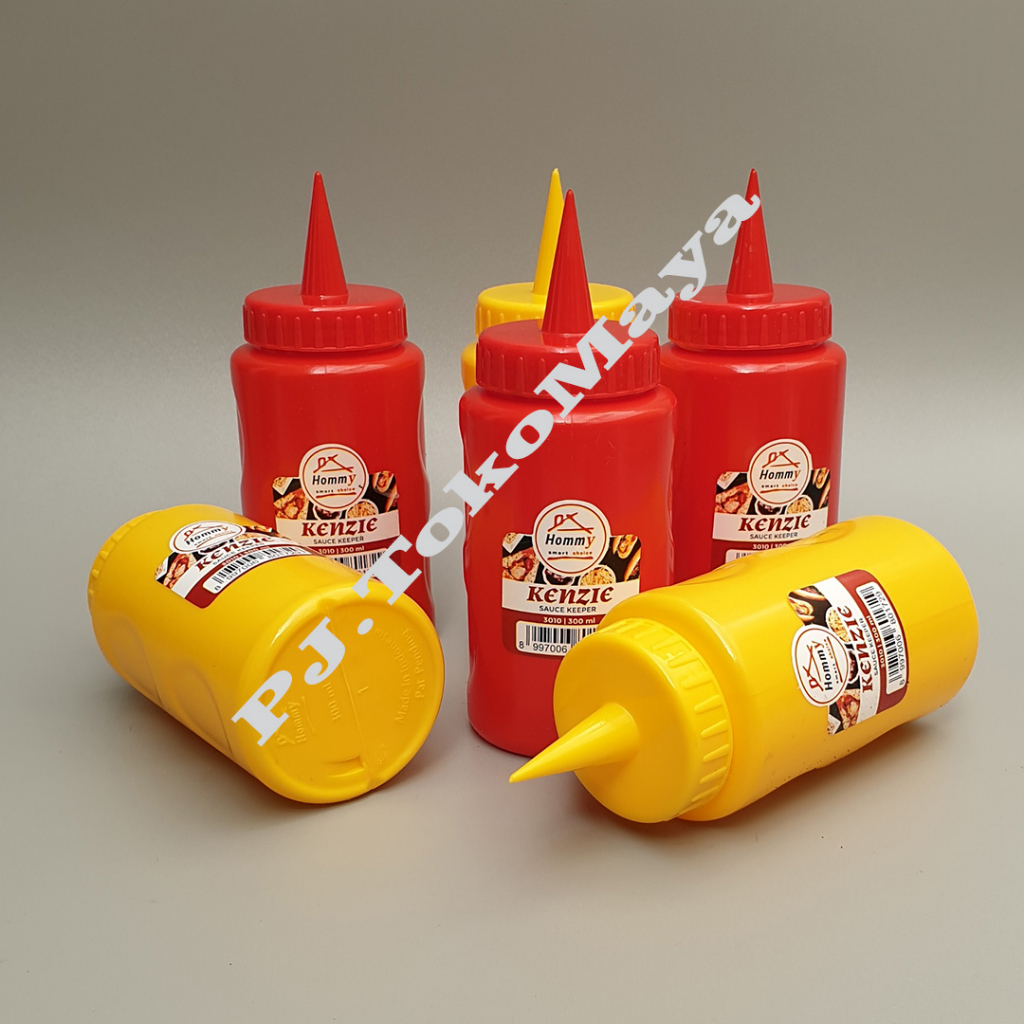 Jual Botol Kecap Mayones Saos Minyak Hommy Kenzie 700ML 600ML 500ML ...