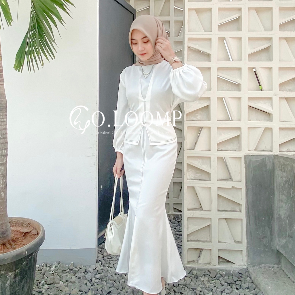 Jual Setelan Wanita Rok Korean Style Cassie One Set Kekinian | Shopee ...