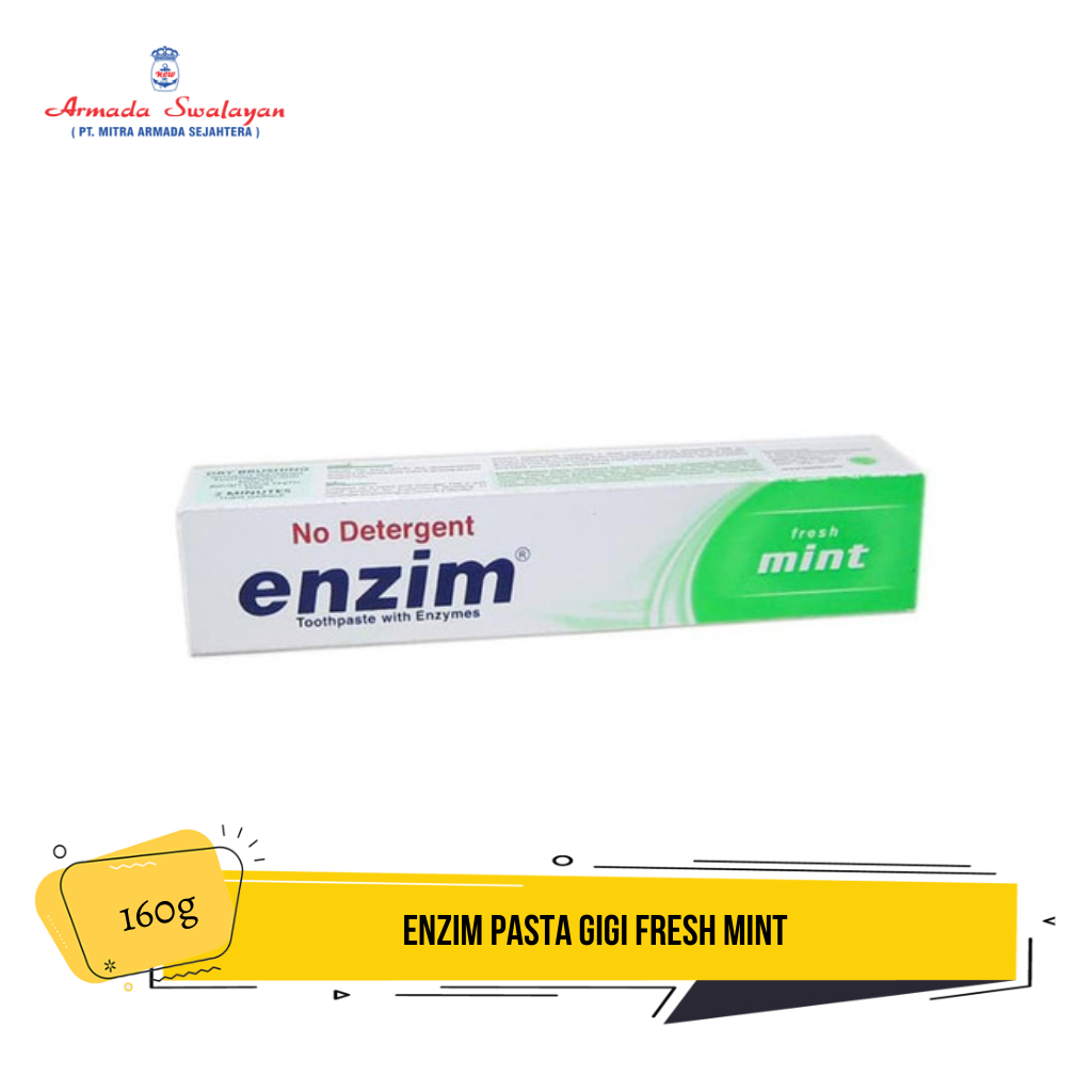 Jual Enzim Pasta Gigi Fresh Mint 160g | Shopee Indonesia