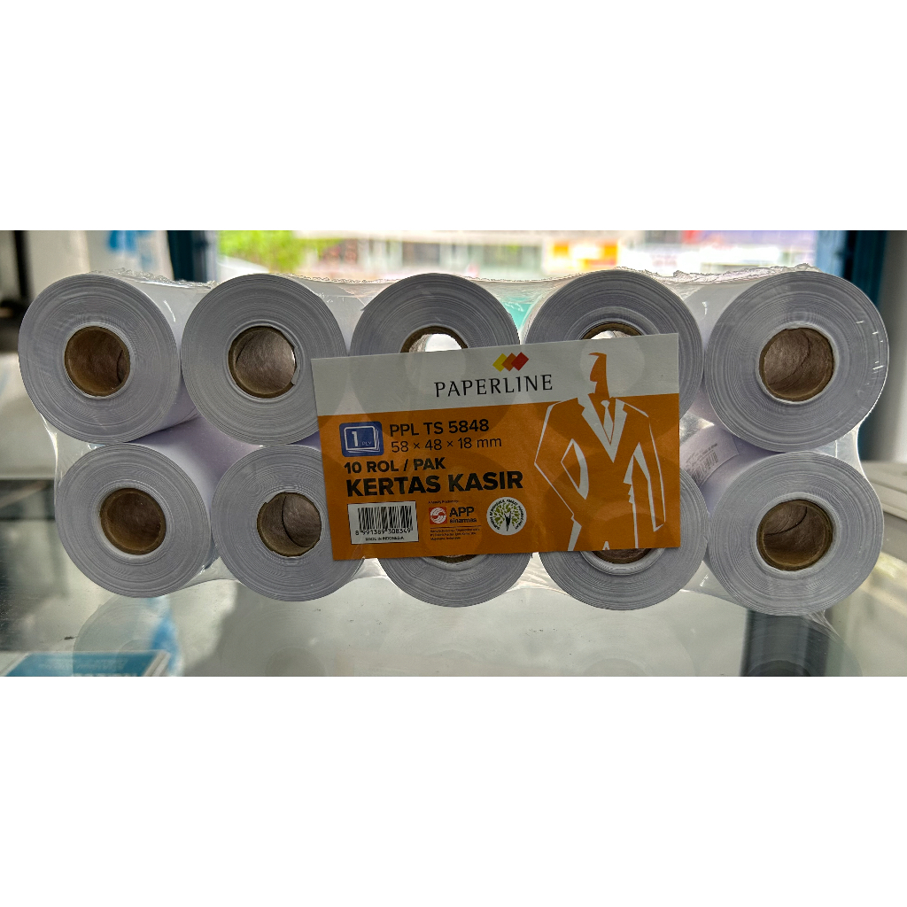 Jual Kertas Kasir / Kertas Struk Kasir / Kertas Thermal PAPERLINE 58 x ...