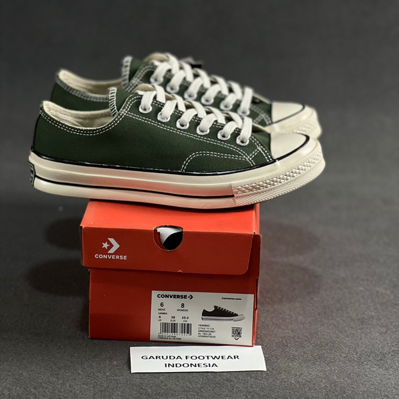 Jual Cv11 Sepatu Converse Green low Sepatu Pria Wanita Sepatu Casual ...
