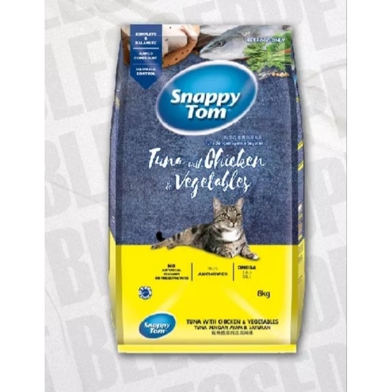 Jual SNAPPY TOM DRYFOOD TUNA WITH CHICKEN & VEGETABLE 8 KG | Shopee ...