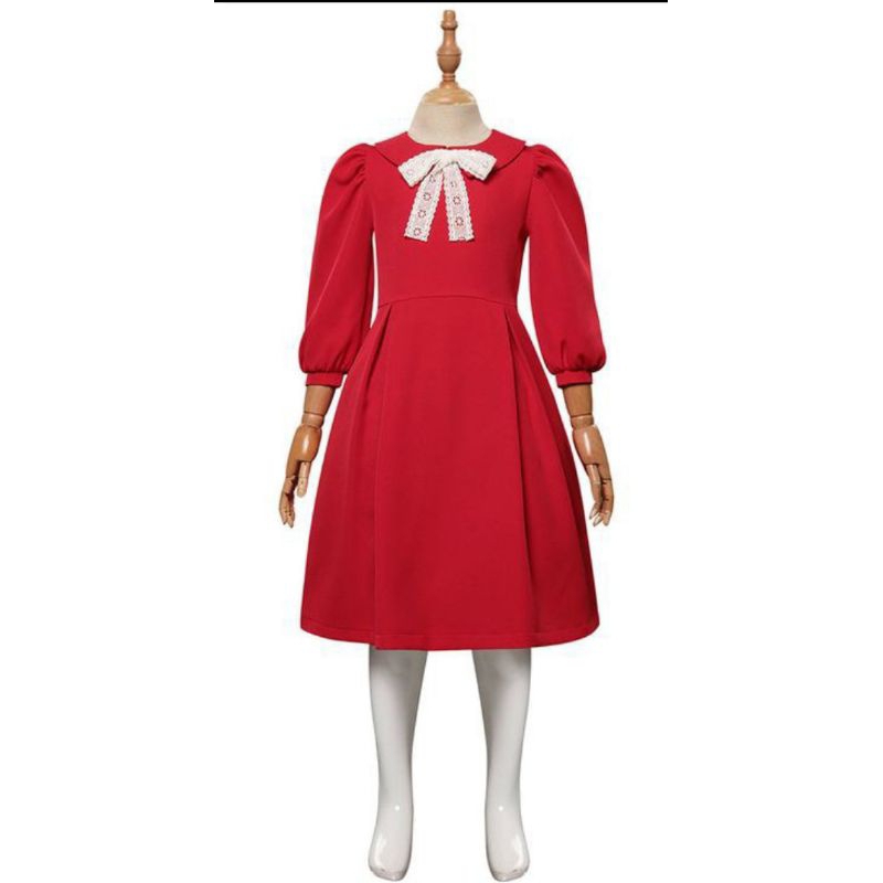 Jual Ponyo on the Cliff Costum Cosplay. Simple and Glamour Red Dress ...