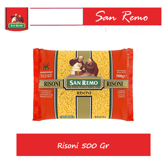 Jual San Remo Pasta Risoni 500 Gr | Shopee Indonesia