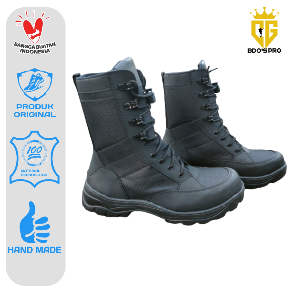 Jual sepatu pdl tni weba sepatu pdl boot tactical tempur safety ujung ...