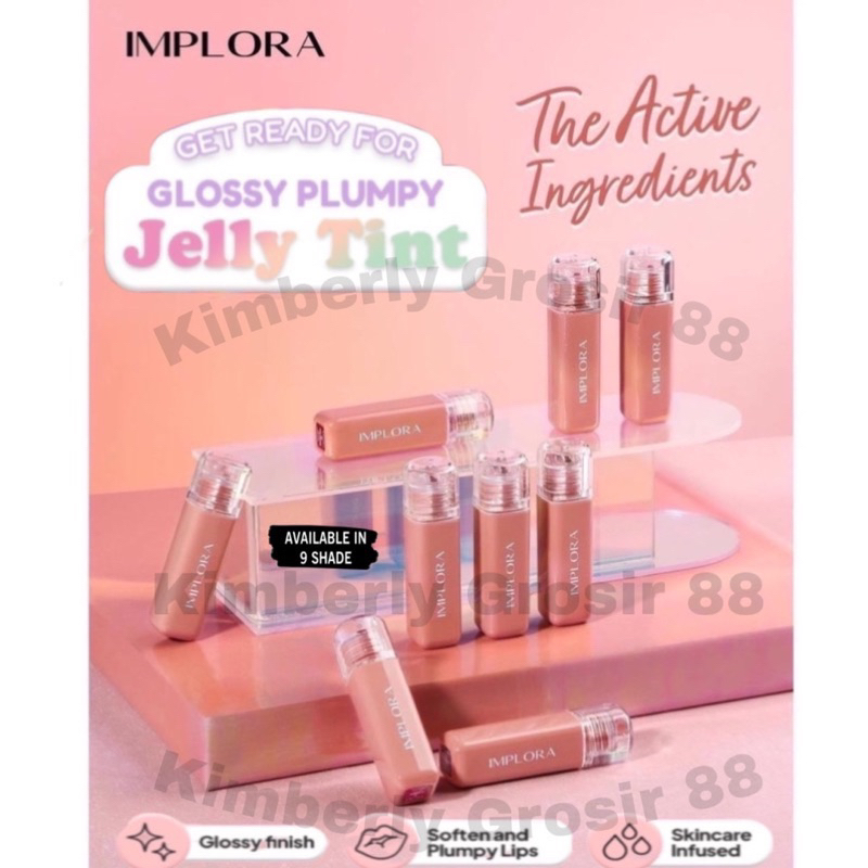 Jual Implora Jelly Tint | IMPLORA Lip Tint Glossy and Plumpy ORIGINAL ...