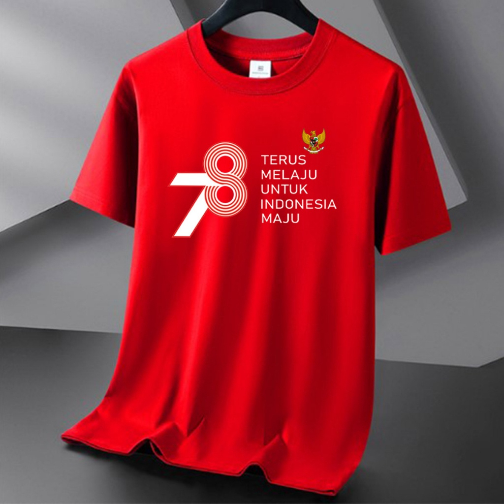 Jual Kaos HUT RI Ke 78 / Kemerdekaan Indonesia Untuk Pria Dan Wanita | Shopee Indonesia