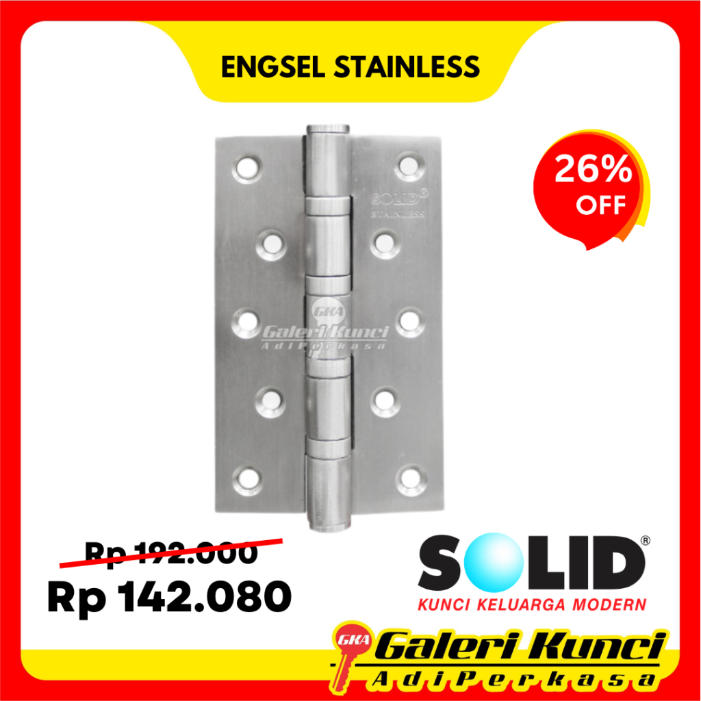Jual Engsel Stainless SOLID SLD EK 18 5X3X3 4BB US32D Engsel Pintu ...