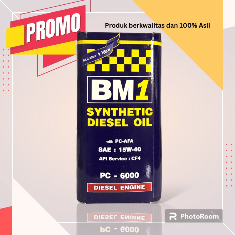Jual BM1 Olie Diesel 15w-40/ Oli mobil diesel/ olie 1 liter | Shopee ...