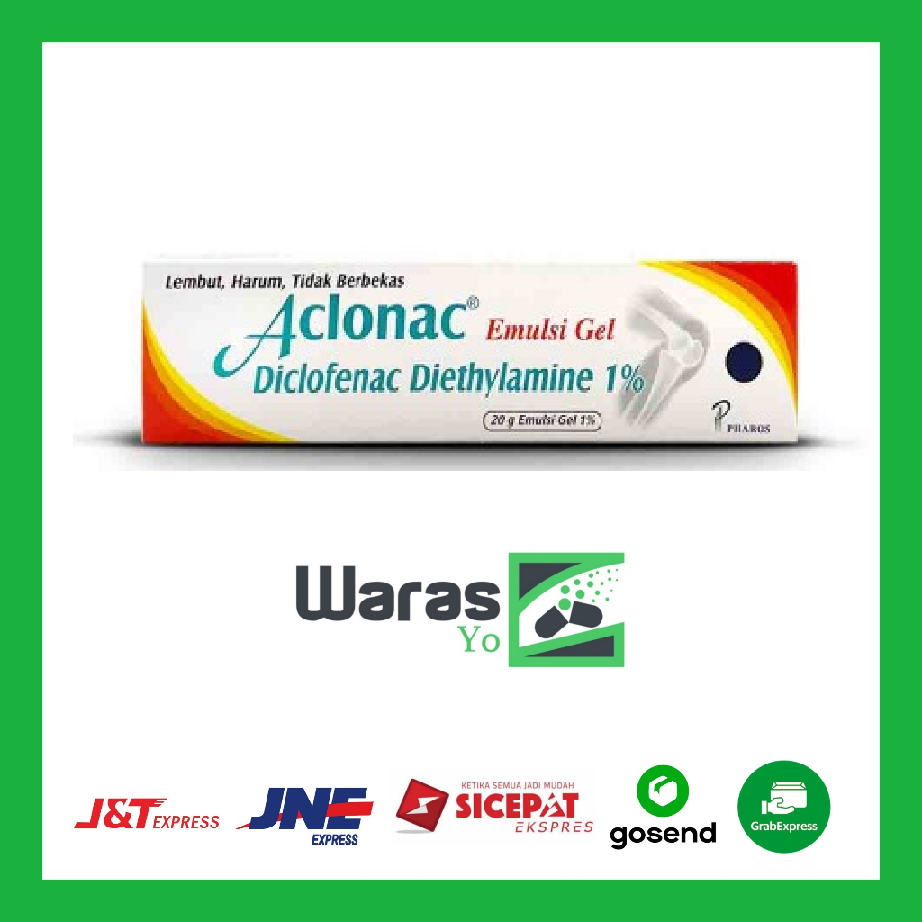 Jual [SW] Aclonac Emulgel 1% 20 gr / ACLONAC EMULSI GEL 20 GR / ACLONAC ...