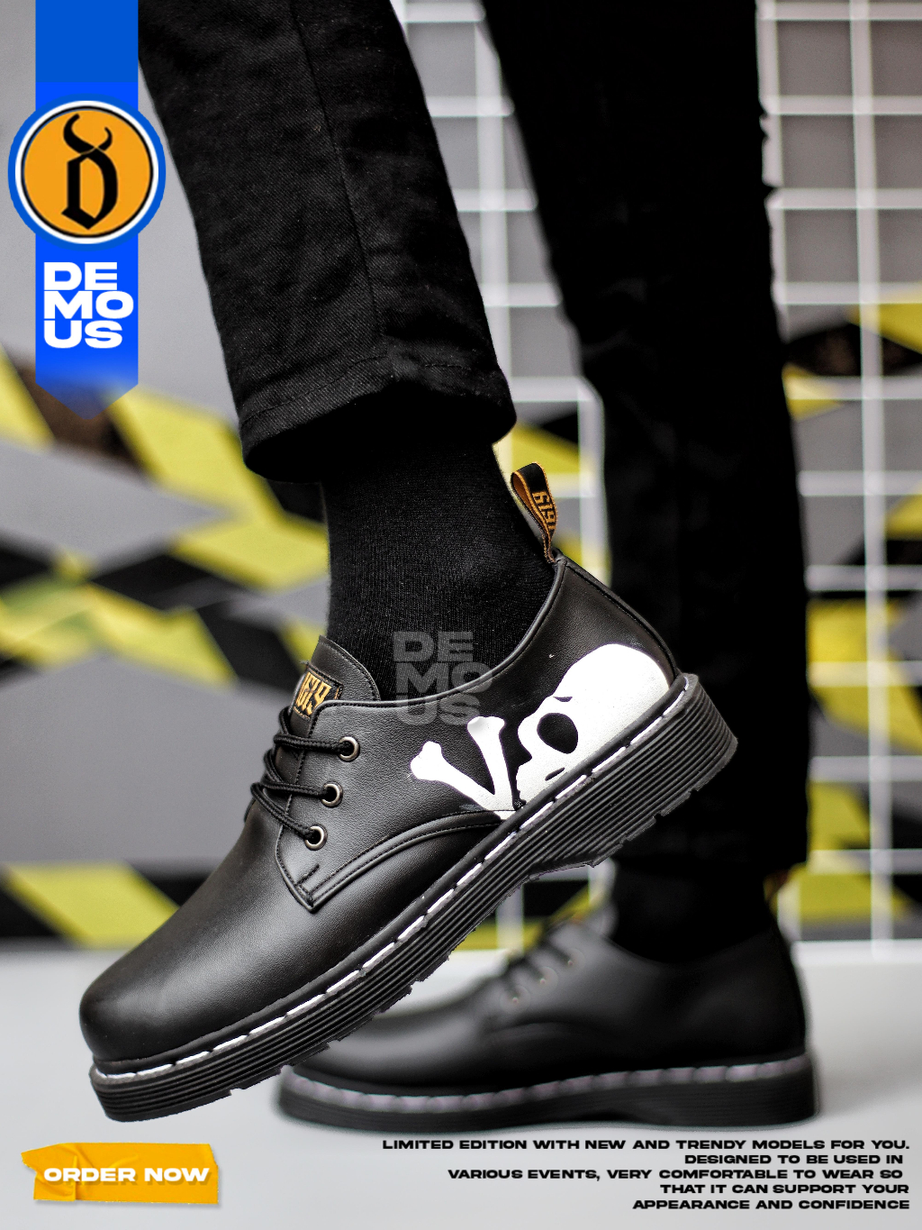 Jual Sepatu Formal Pantofel Docmart Low Boots Hitam Pria | Shopee Indonesia