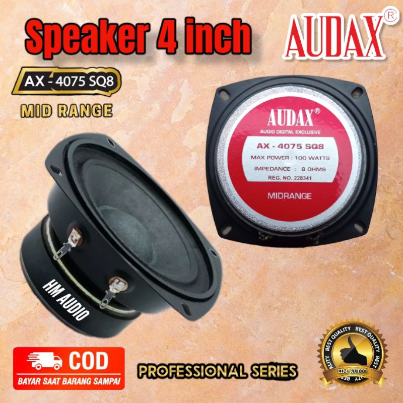 Jual Speaker 4 inch Audax midel AX-4075 SQ8 Mid Range, AX 4076 dan AX-4074 SQ8 | Shopee Indonesia