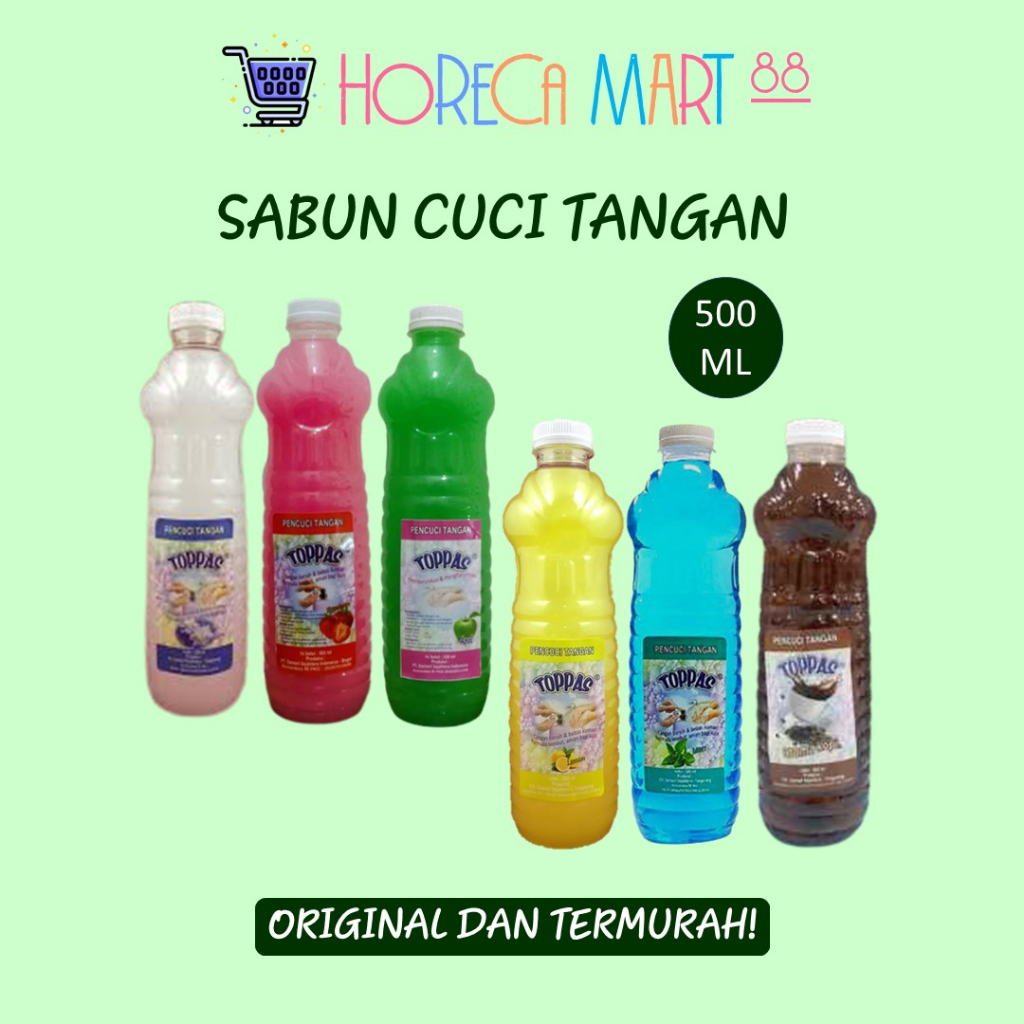 Jual Sabun Cuci Tangan Hand Wash Hand Soap Toppas 500ml | Shopee Indonesia