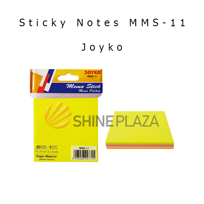Jual Memo Tempel Sticky Notes Joyko MMS-11 - Kertas Stick Note Pad ...