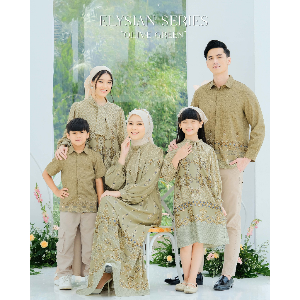 Jual Mayoutfit Elysian Set Series Olive Green | Sarimbit Lebaran Baju ...