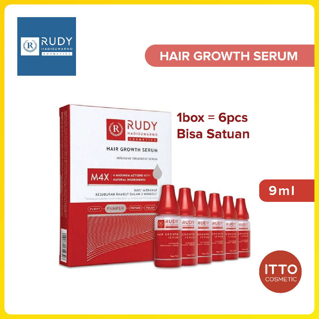 Jual RUDY HADISUWARNO Hair Growth Serum 9ML X 6 & 30ML | RHC Intensive ...