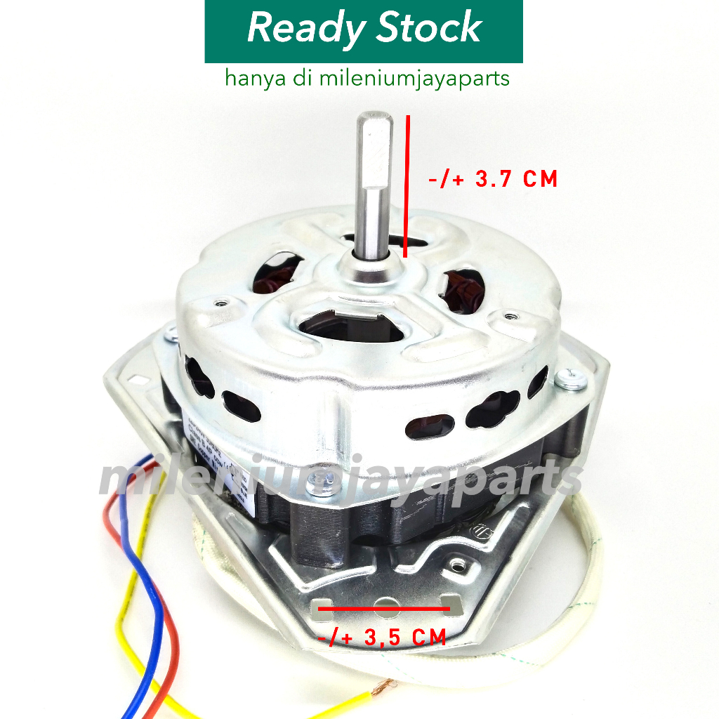 Jual Dinamo Mesin Cuci Pengering TEMBAGA Motor Spin kaki 3 Sanyo Aqua atau Umum Poly | Shopee ...