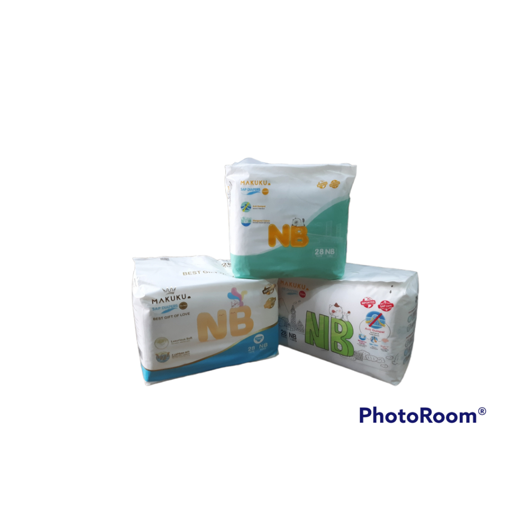 Jual MAKUKU Air Diapers Tape NB 28 Slim/ Comfort fit / Procare | Shopee ...