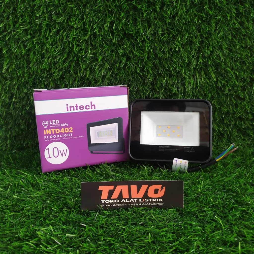 Jual Lampu Sorot INTECH KUNING / IN-TECH Lampu Sorot LED 10W / tembak ...