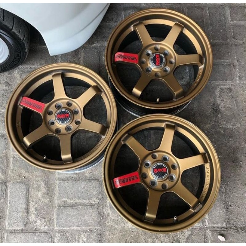Jual Velg Rays TE37 R15 Bronze (Second Satuan) | Shopee Indonesia