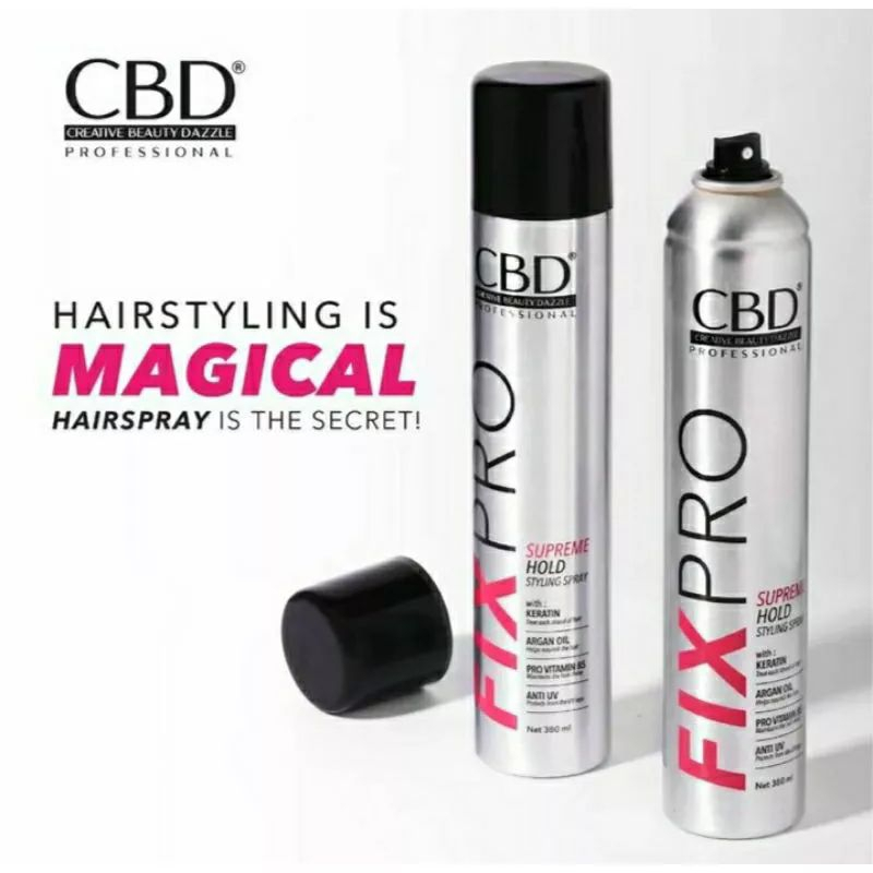 Jual CBD Fix Pro Supreme Hold Styling Spray 380ml | Hair Styling | BPOM ...