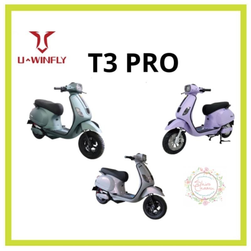 Jual Uwinfly Sepeda Motor Listrik T3 Pro Vespa Electric Motorcycle Bike T3S | Shopee Indonesia