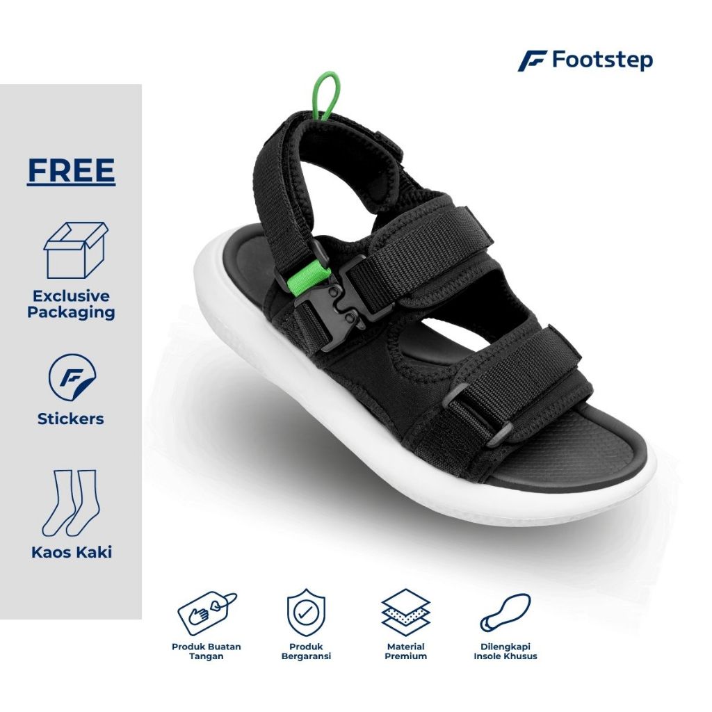 Jual Footstep Footwear Sandal Pria Outdoor Clinton Neon Green Original ...