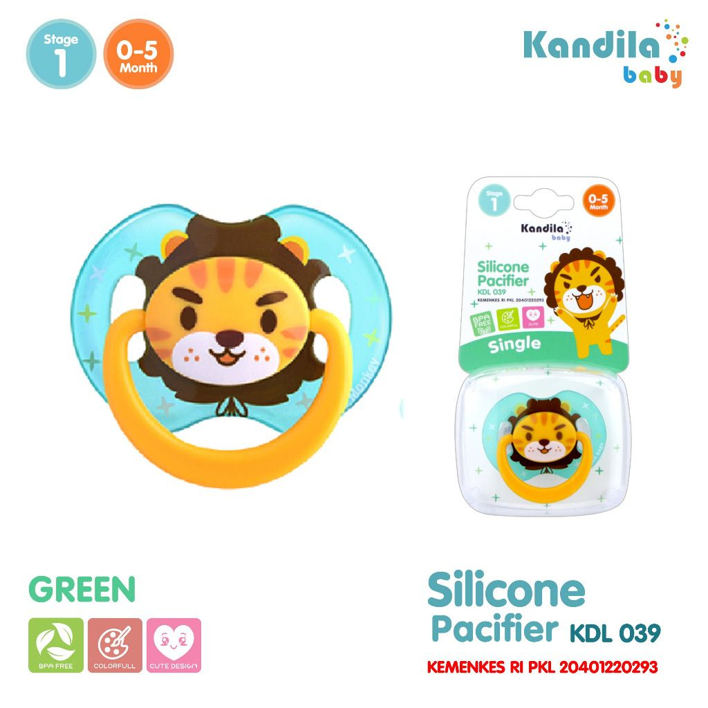 Jual Kandila Baby Silicone Pacifier KDL039 Stage 1 Single - Dot Empeng ...