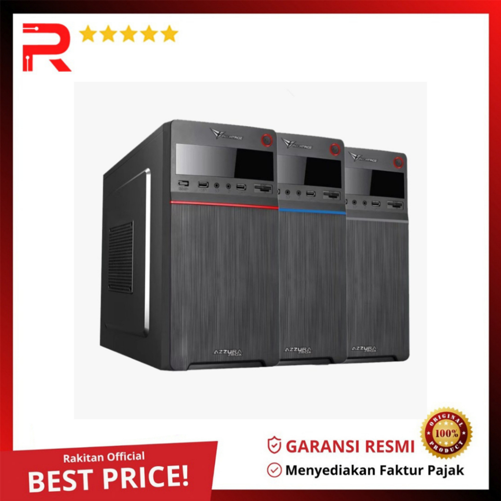 Jual Casing PC Alcatroz Azzura ZEOX + PSU 450 Watt Mini ATX | Shopee ...