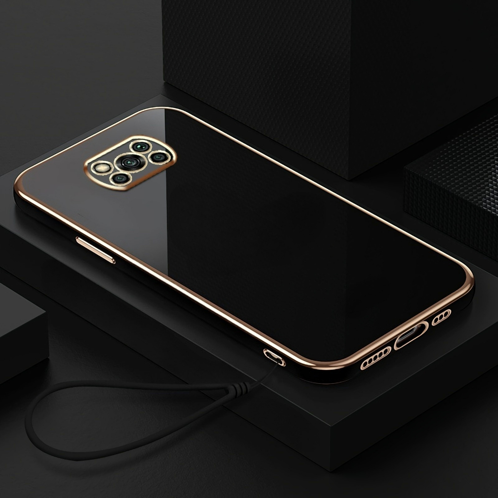 Jual Case Poco X3 X3 NFC X3 Pro X5 5G Casing Luxury 6D Softcase Plating ...