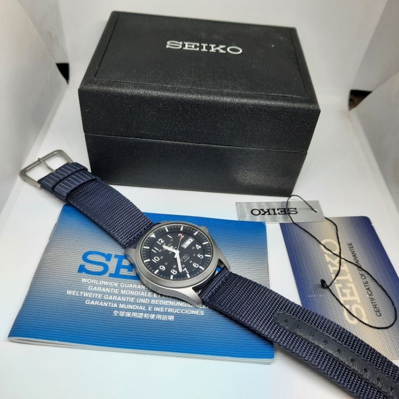 Jual Seiko Military SNZG11K1 Blue Like SNZG07 SNZG09 SNZG17 SNZG15 ...